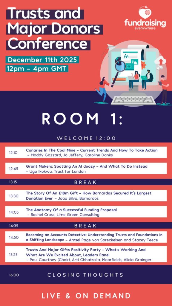 Trusts & Major Donors Conference 2025 | Virtual Event