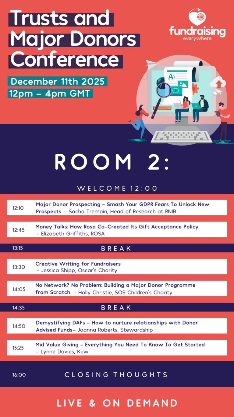 Trusts & Major Donors Conference 2025 | Virtual Event