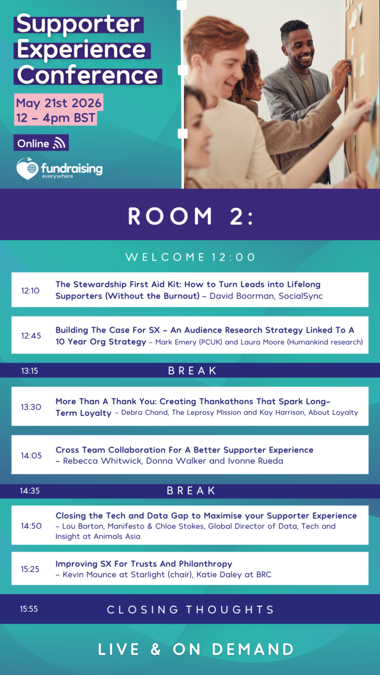 Supporter Experience Conference 2026 UK: Boost Retention